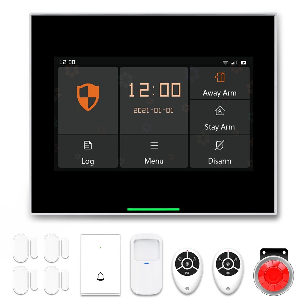 Tuya H501 Funk 4G und WIFI Smart Home Alarmanlage mit Touchscreen Sta ...